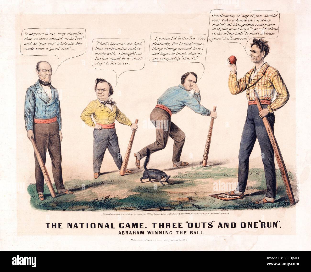 1860 election cartoon hi-res stock photography and images - Alamy