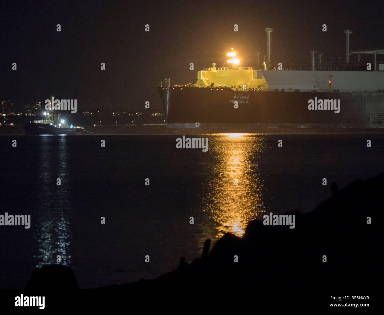 Queenborough, Kent, UK. 1st Apr 2026. LNG tanker ship Tessala ...