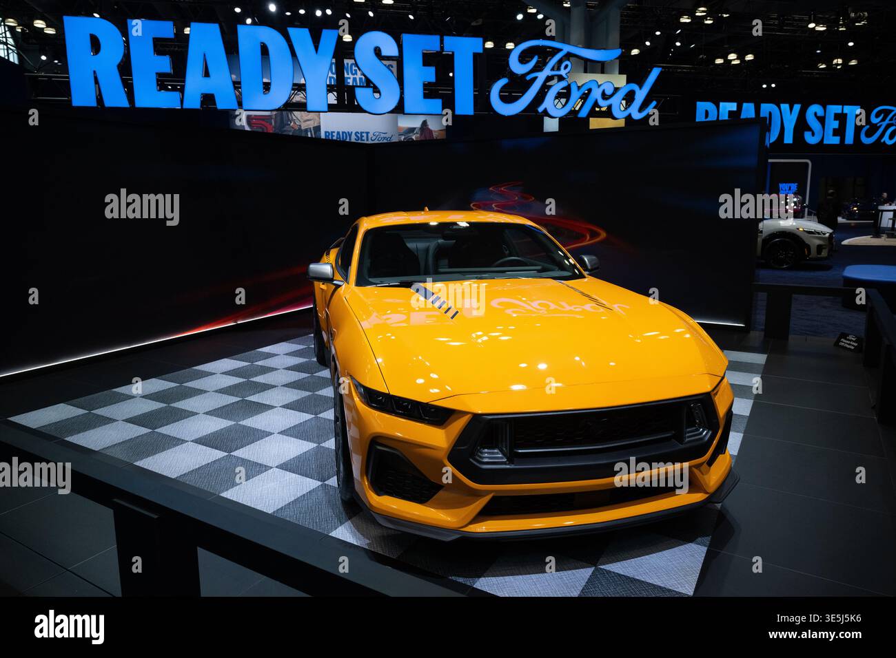 Photo by: NDZ/STAR MAX/IPx 2026 4/1/26 A Ford Mustang RTR on display at ...