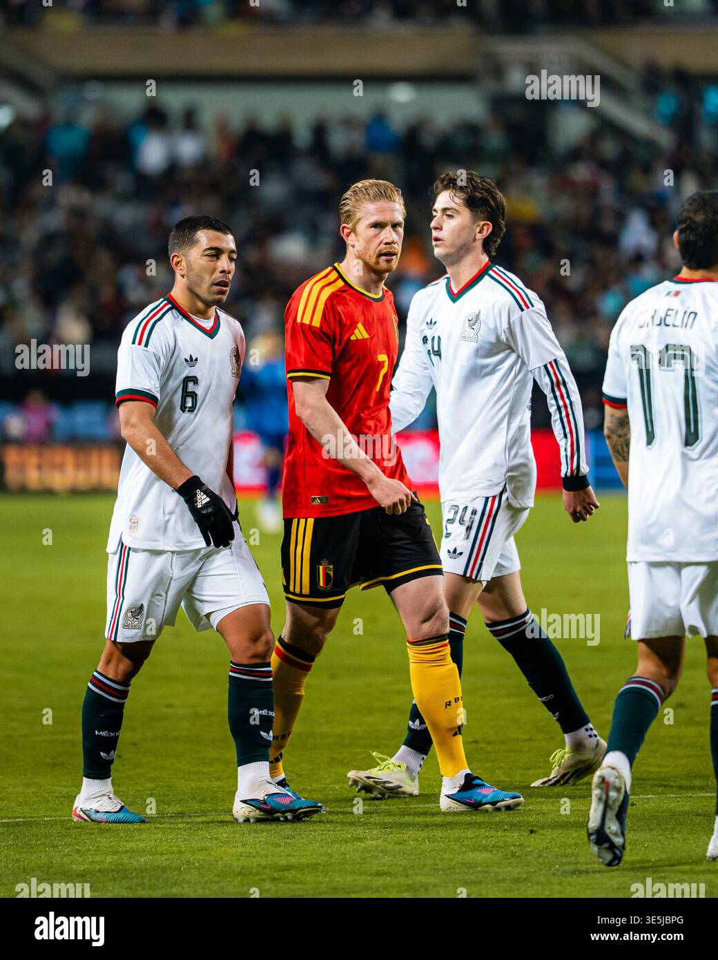 Belgium Midfielder Kevin De Bruyne (7) during the match between Mexico ...