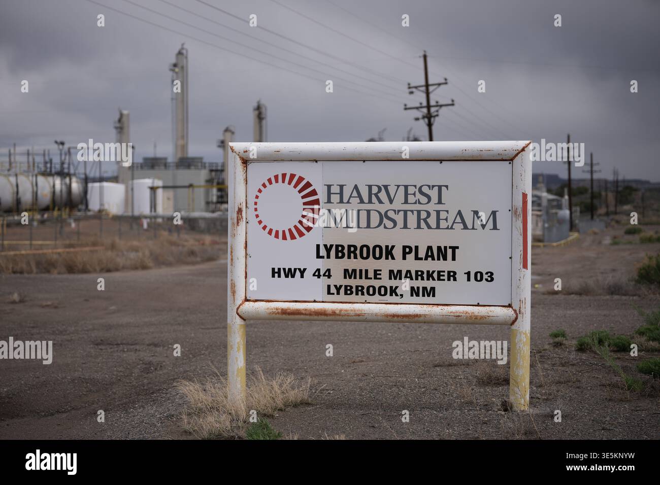 The Harvest Midstream Lybrook Plant processes natural gas in Lybrook ...