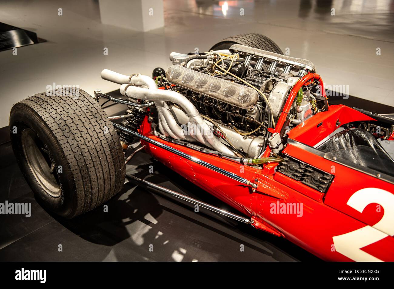 04/01/2026 Turin (Italy) The Cooper Maserati T81's 12-cylinder engine ...