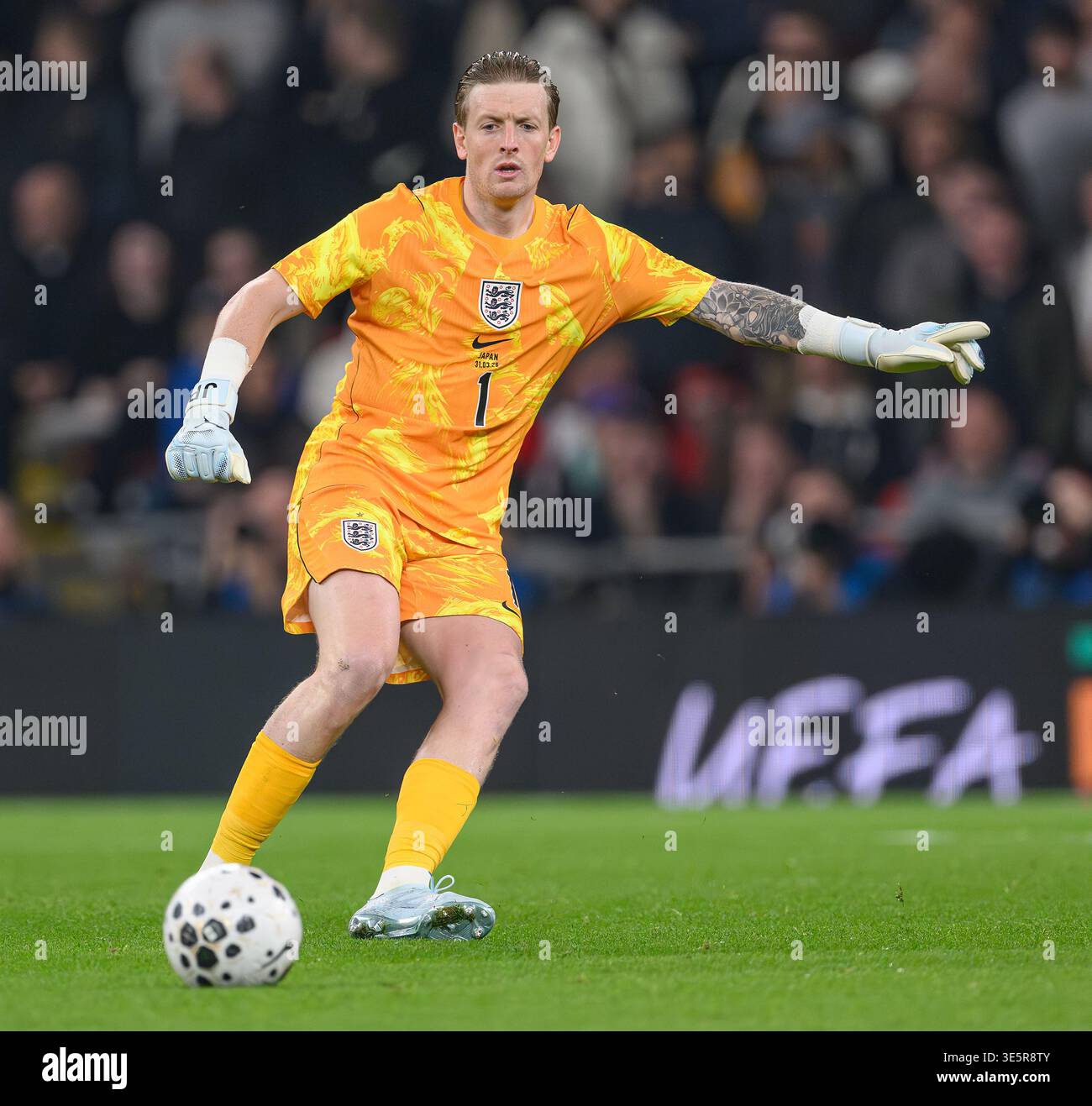 England v Japan - International Friendly - Wembley. England goalkeeper ...