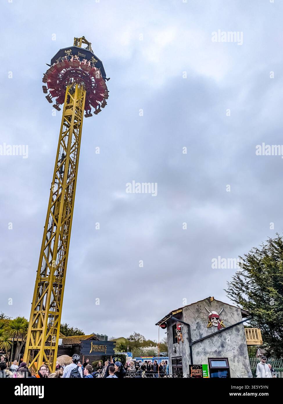 Crealy Theme Park, Devon, UK. 3 April 2026. Visitors experience the ...