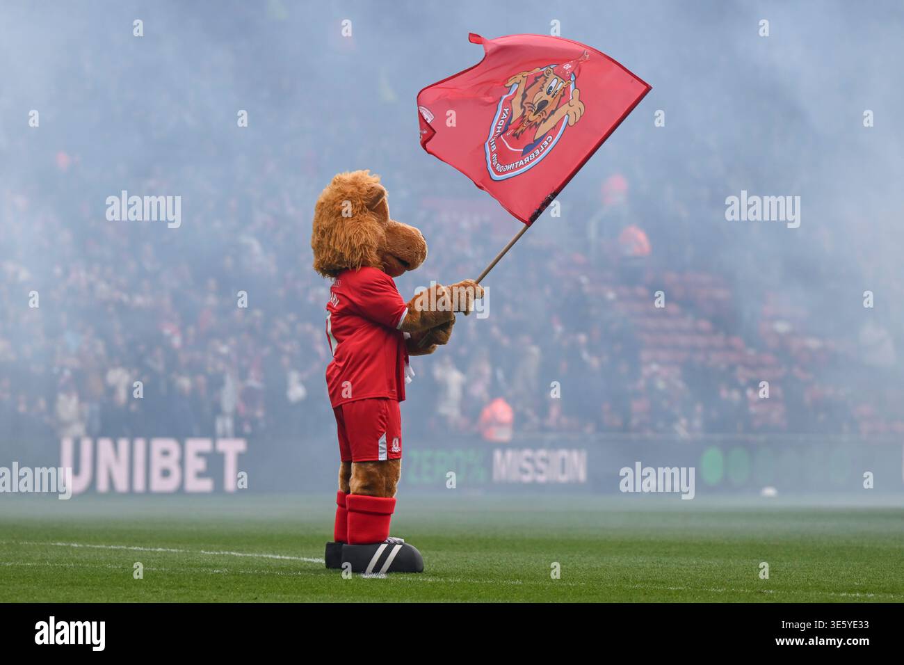 Middlesbrough's mascot Rory the Lion prior to the Sky Bet Championship ...