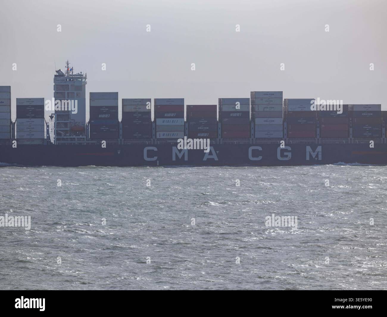 Vessel named Dolomites of CMA-CGM. Port activity and maritime trade in ...