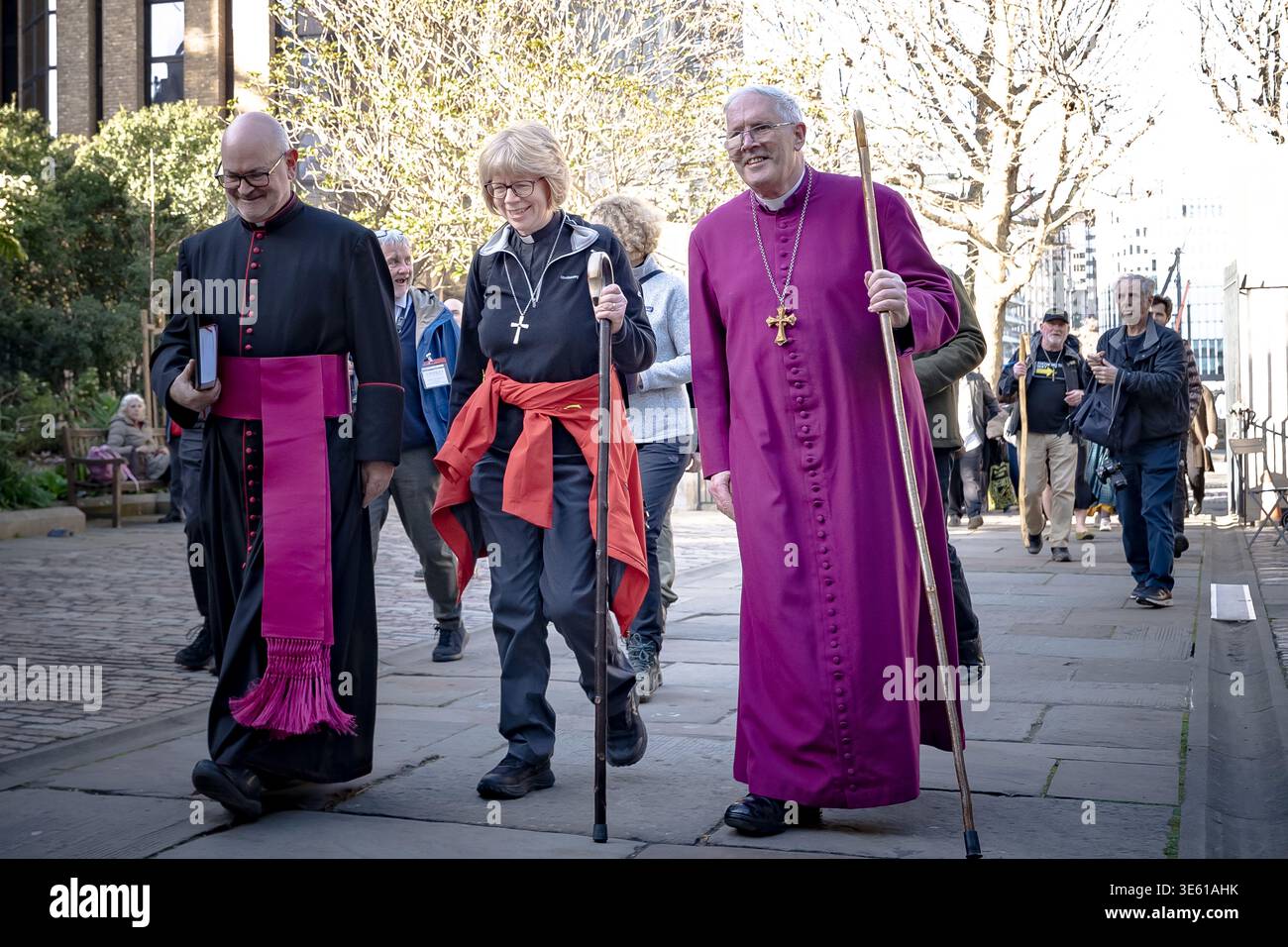 The Archbishop of Canterbury, Sarah Mullally, arrives at Southwark ...