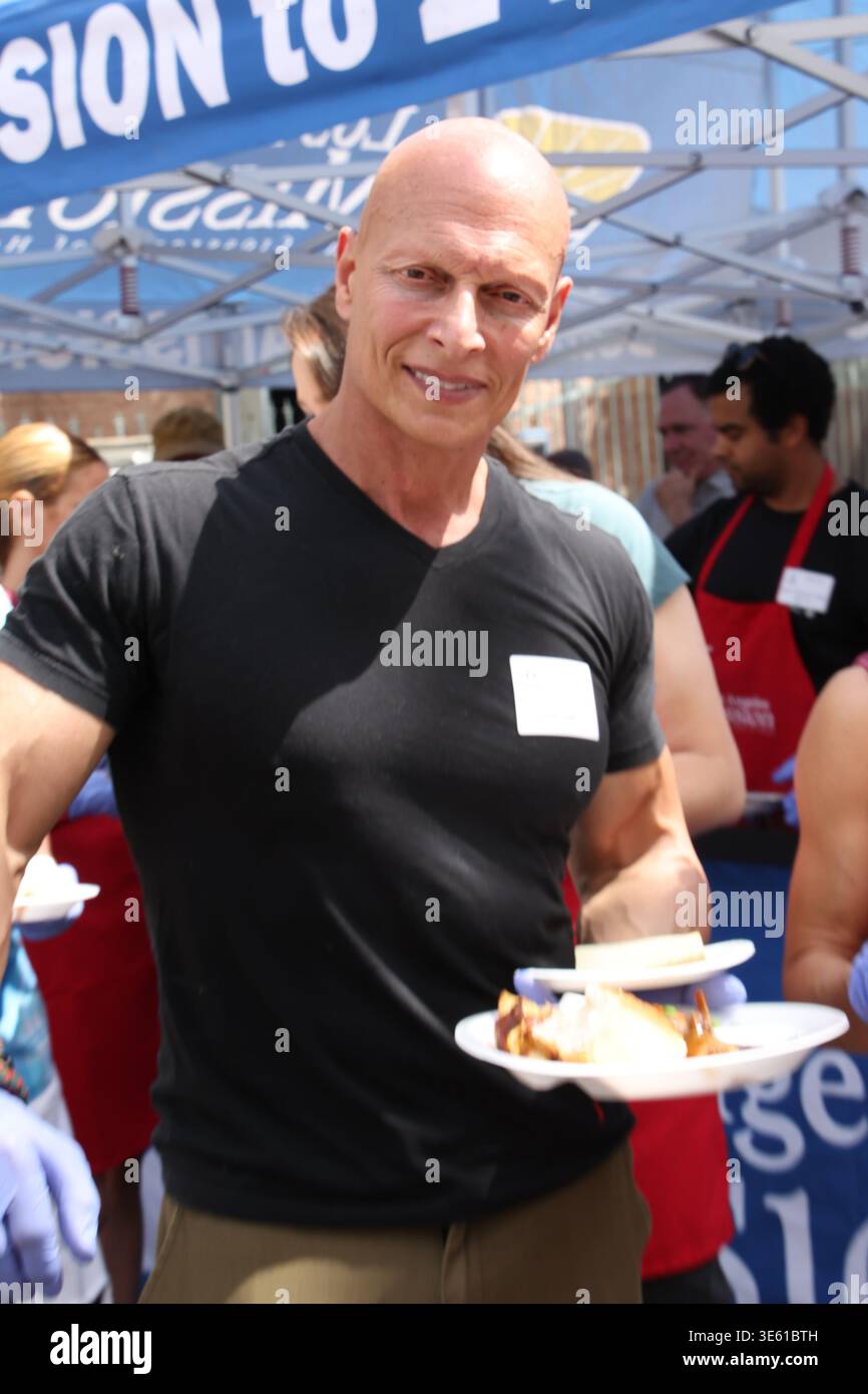 Los Angeles CA Apr 3: Joseph Gaff at the LA Mission Easter Meal Service ...