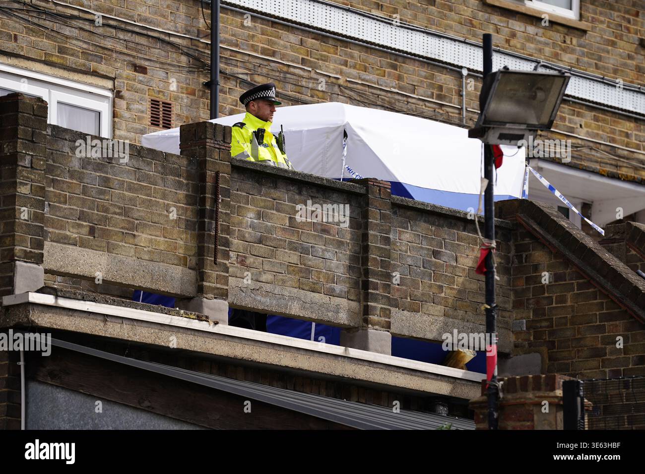 3rd April 2026. Woolwich murder scene. 14-year-old boy was shot dead in ...