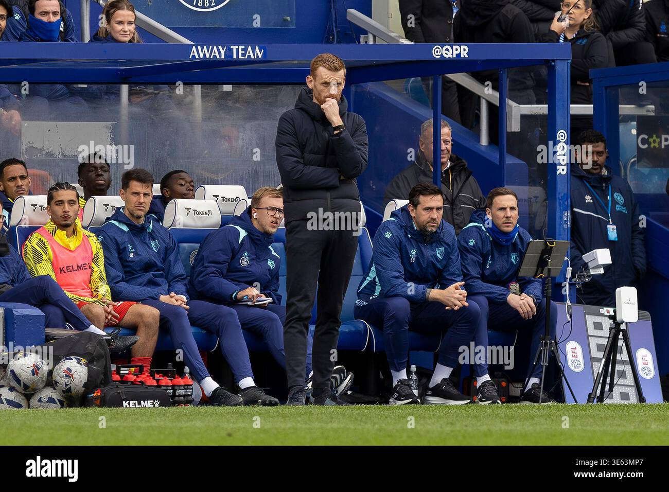 Watford manager Edward Still during the Queens Park Rangers v Watford ...