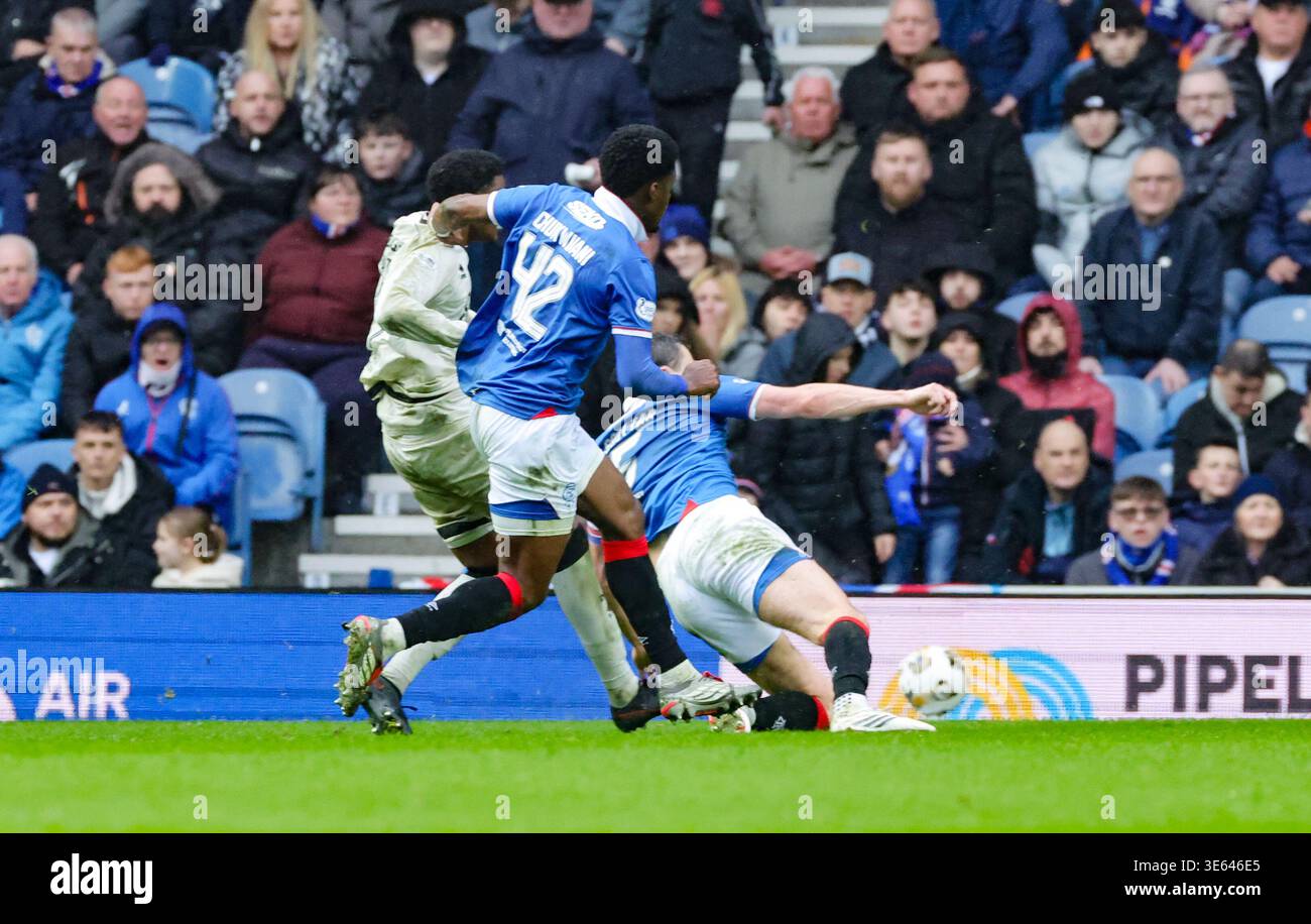Dundee United's Amar Fatah scores their side's first goal of the game ...