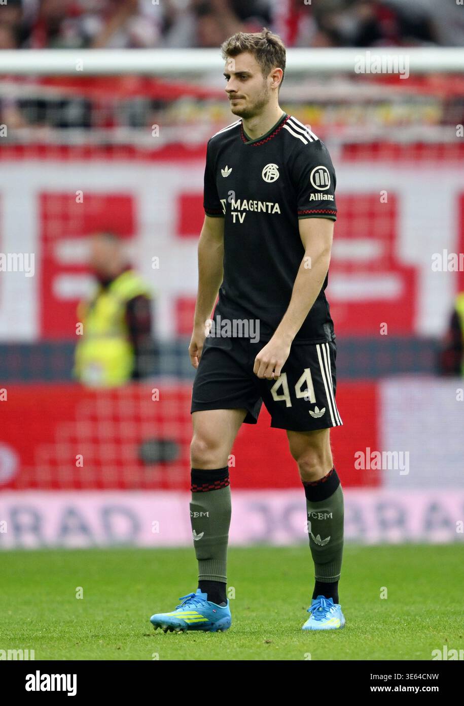 Josip Stanisic (Bayern) after the 1:0 goal Freiburg, April 4, 2026 ...