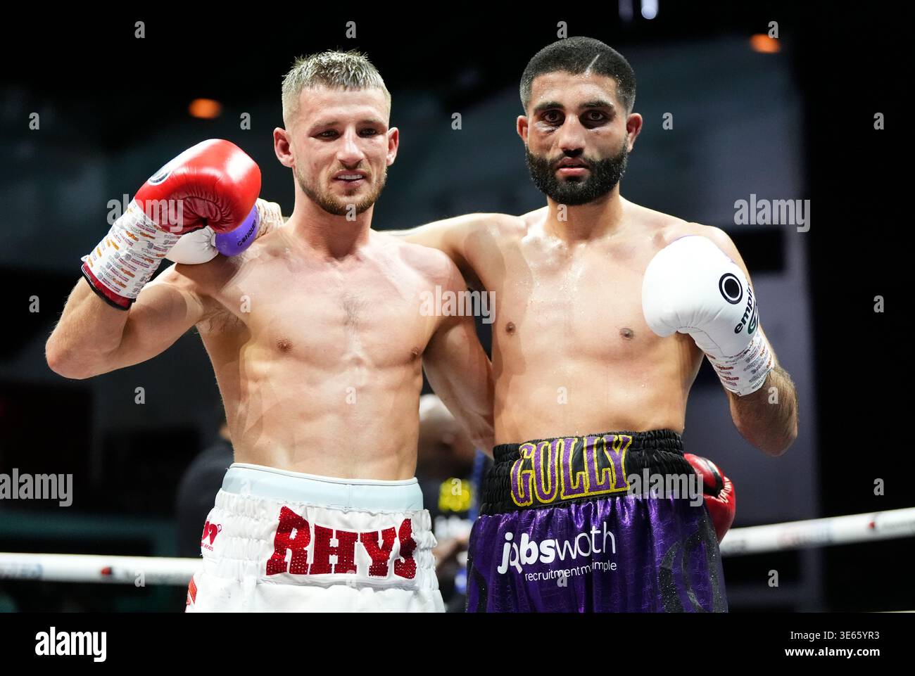 Rhys Edwards (left) and Gully Powar after their vacant British ...