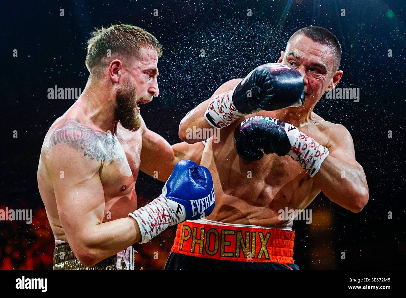 Denis Nurja and Tim Tszyu trade punches in their WBO International ...