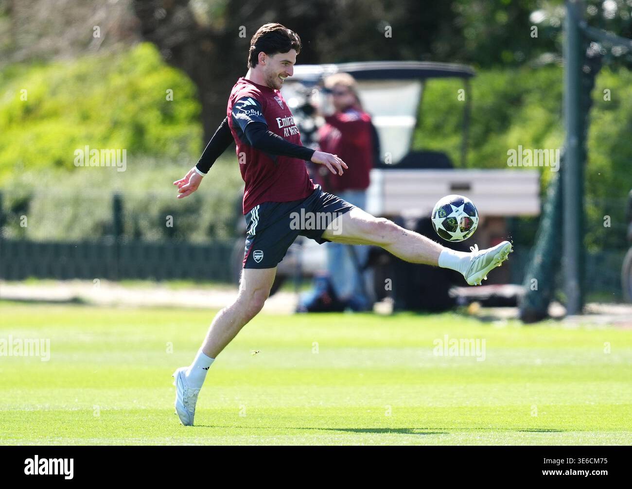 Arsenal's Declan Rice during a training session at the Sobha Realty ...