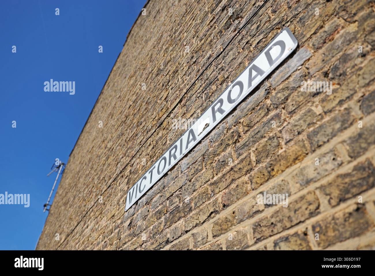 A Victoria Road sign outside the ground before the Enterprise National ...