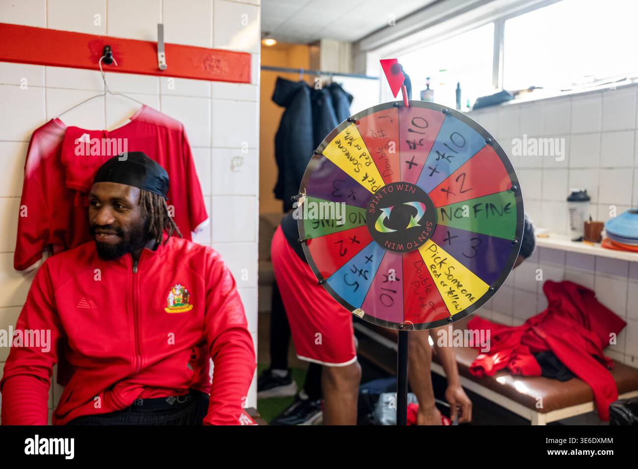 London, UK. 6 April 2026. Harrow players in the changing room. Harrow ...