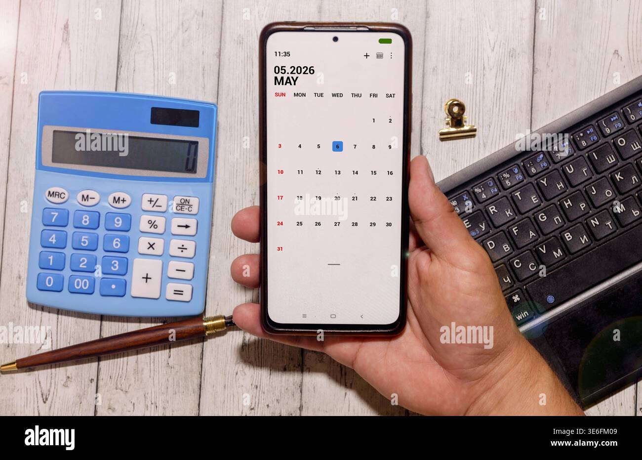 Planner calendar 2027 on hi-res stock photography and images - Alamy
