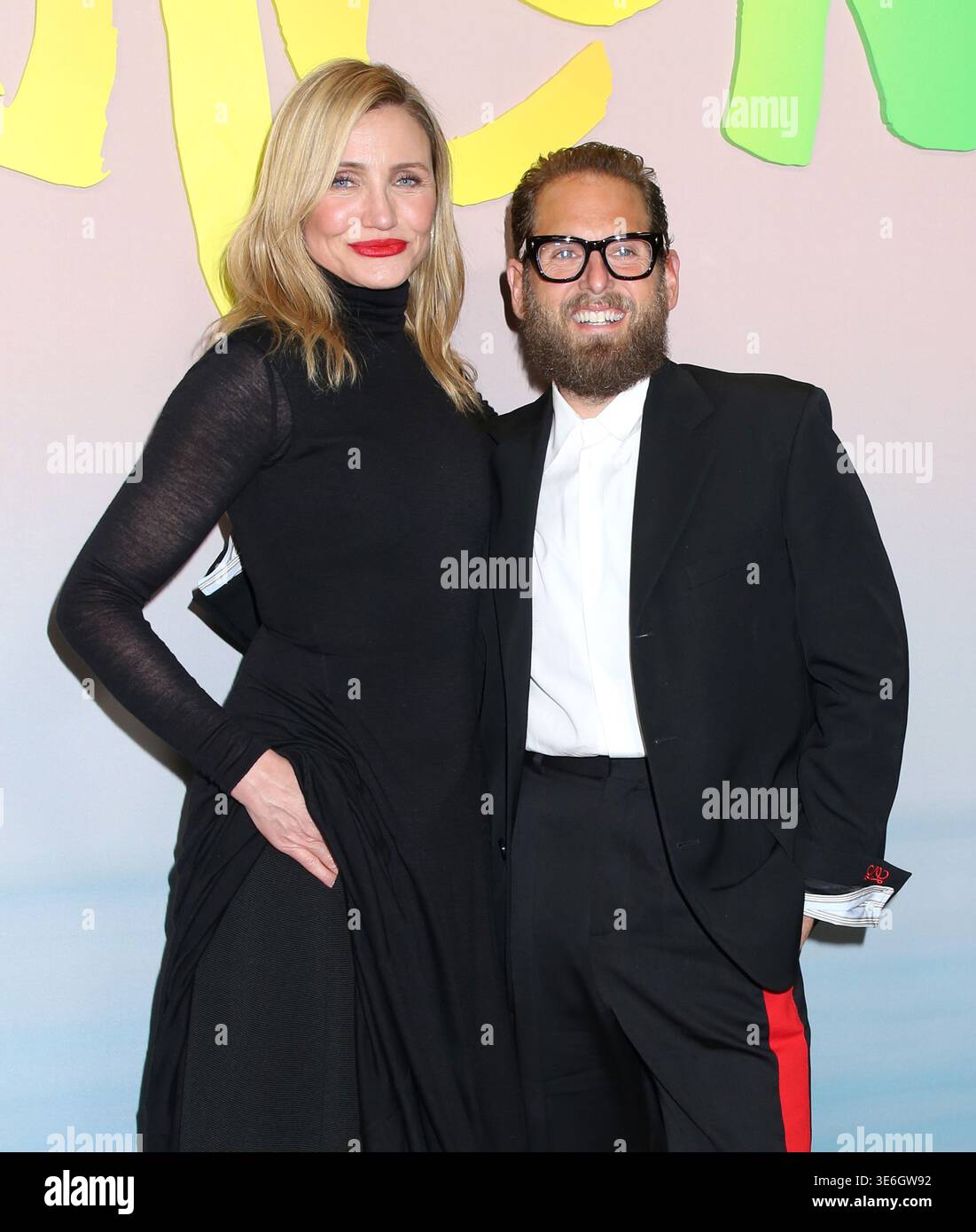 Cameron Diaz and Jonah Hill attending Apple's 'Outcome' World Premiere ...