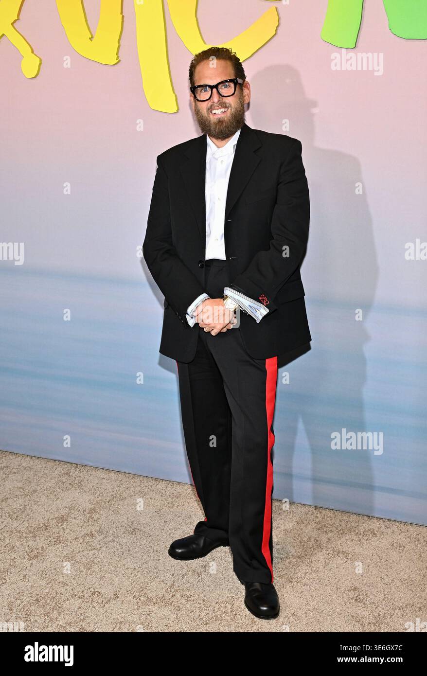 Jonah Hill attends the world premiere of Apple TV's "Outcome" at AMC ...