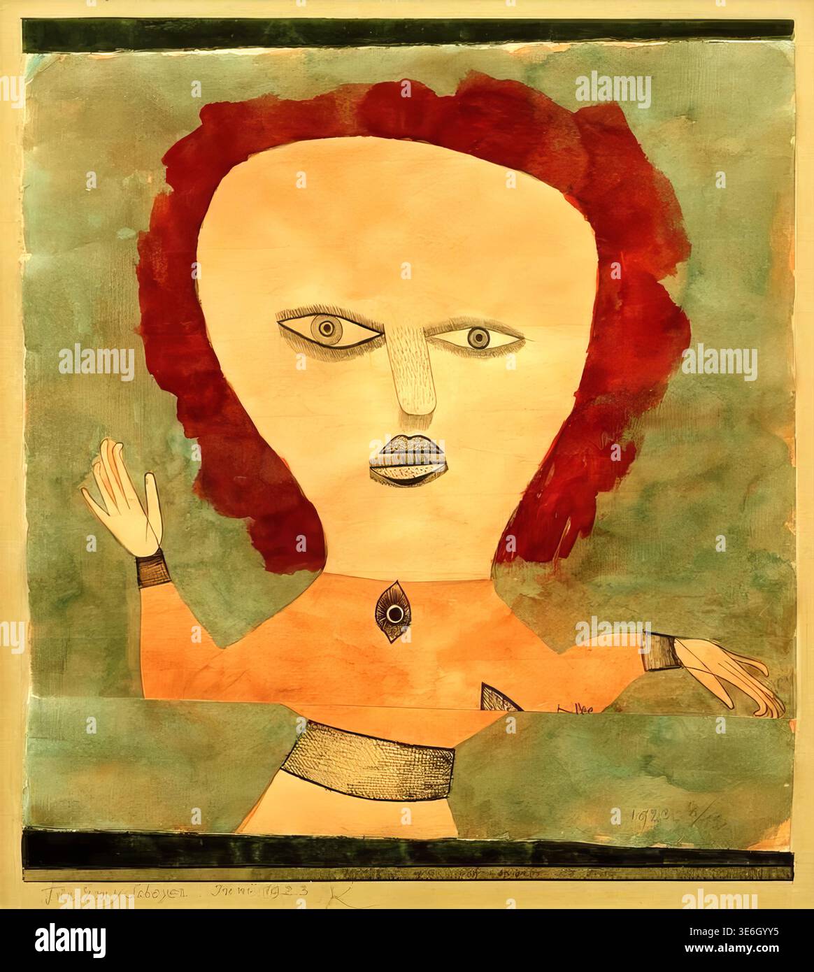 Paul Klee, Actor as Woman (Schauspieler als Frau), 1924, Bauhaus ...