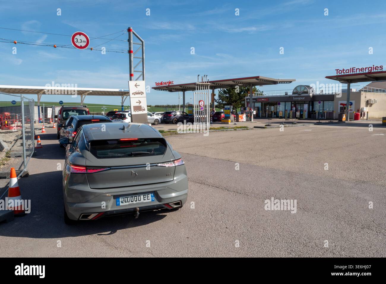 Easter Monday, April 6, 2026, at the Total Energies service station in ...