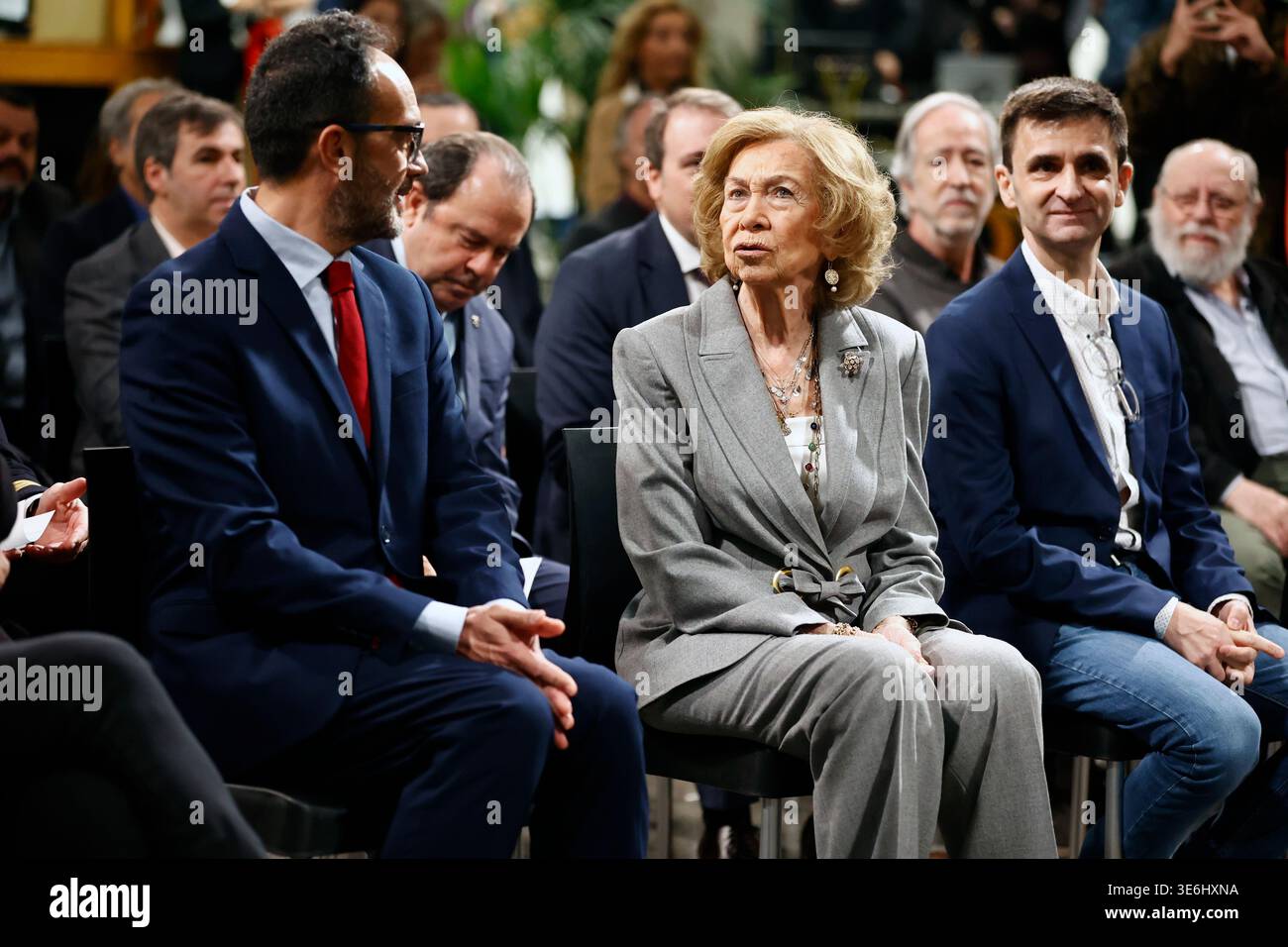 (L-R) Antonio Hernando, Secretary of State for Telecommunications and ...