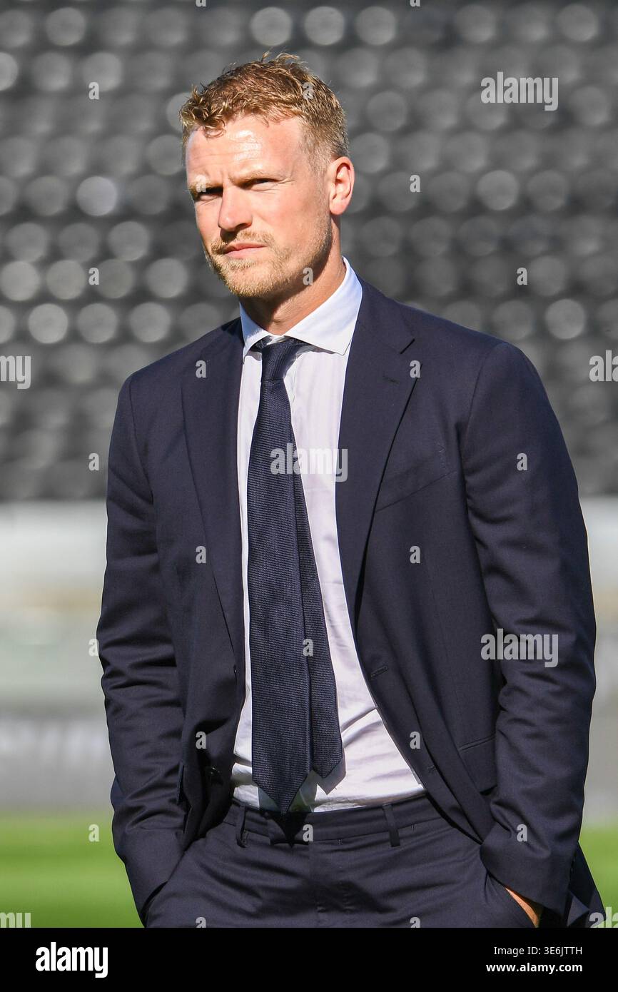 Head Coach Oscar Hiljemark (Pisa) during Pisa SC vs Torino FC, Italian ...