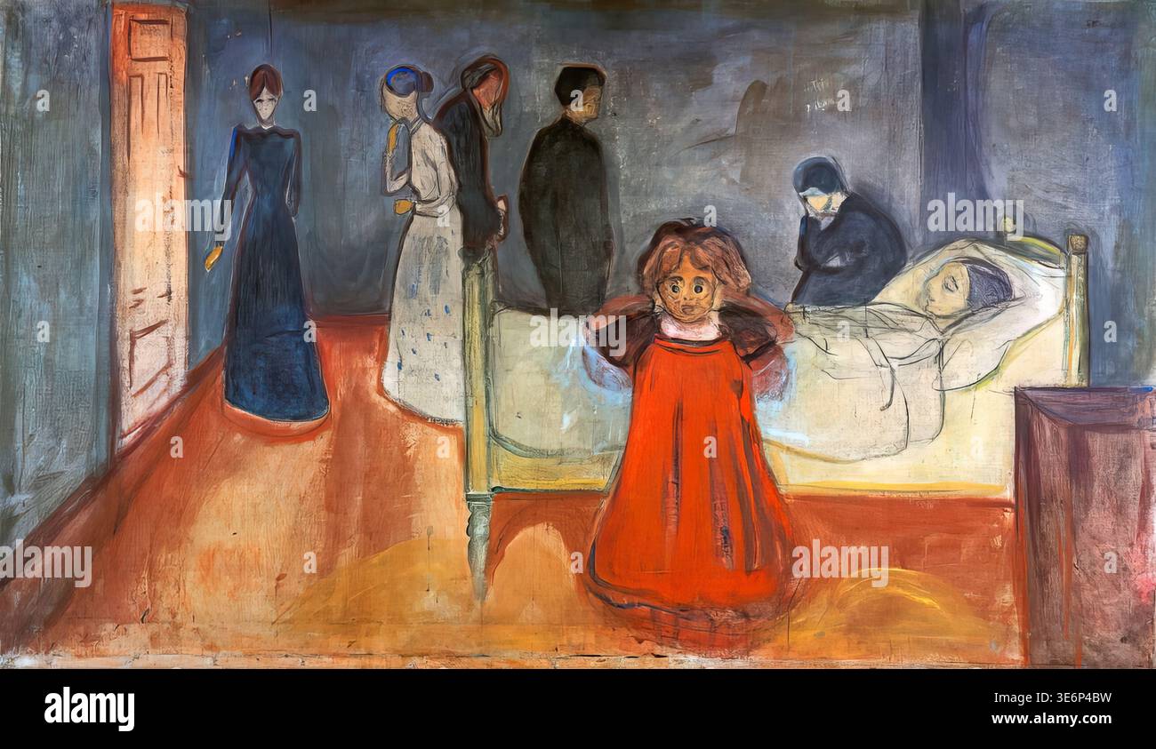Edvard Munch – The Dead Mother and Child, 1897–1899 – oil painting ...