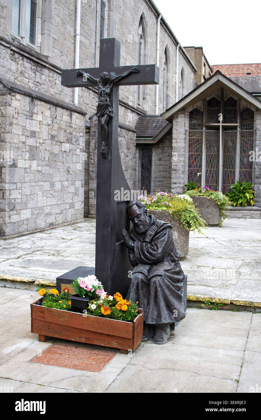 Statue des Heiligen Padre Pio, Dominikanerkloster, Limerick, Irland ...