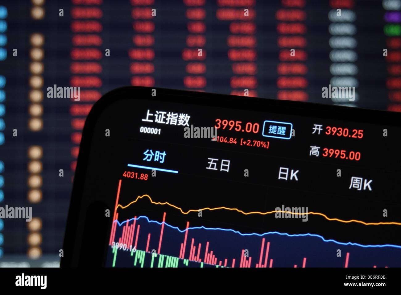 An investor checks the A-share closing quotes in Haian, east China's ...