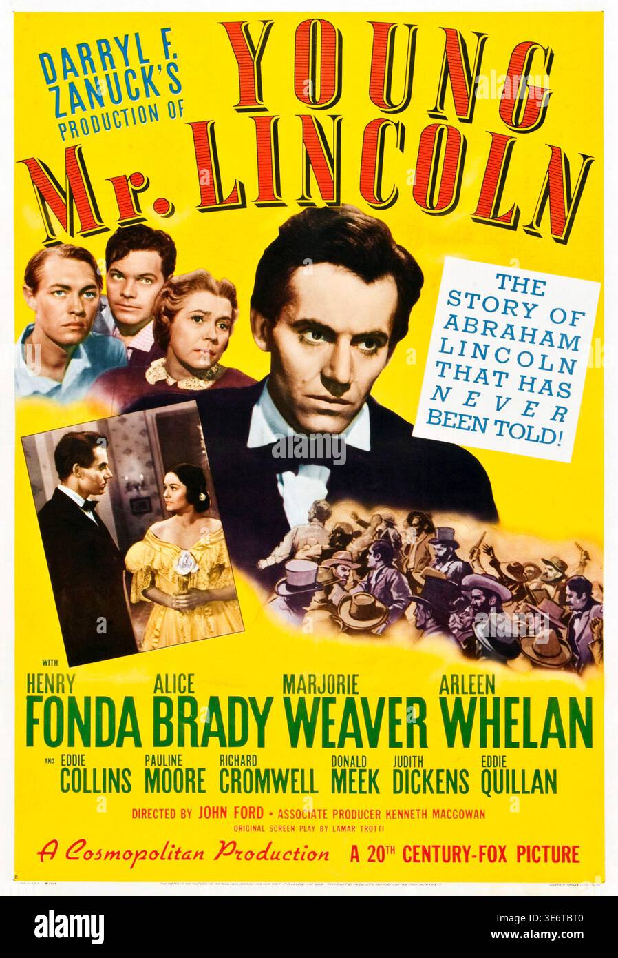 Film poster for "Young Mr. Lincoln" (1939), a 20th Century-Fox Picture ...
