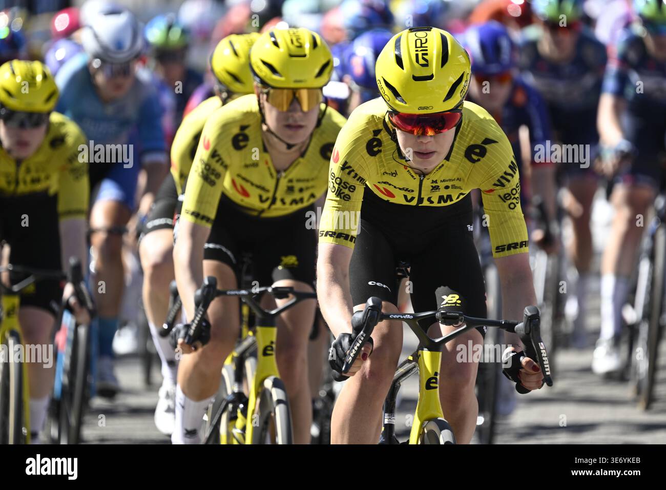 Dutch Lieke Nooijen Of Team Visma Lease A Bike Pictured In Action