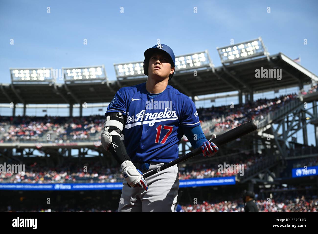 Los Angeles Dodgers' Shohei Ohtani in action during a baseball game ...