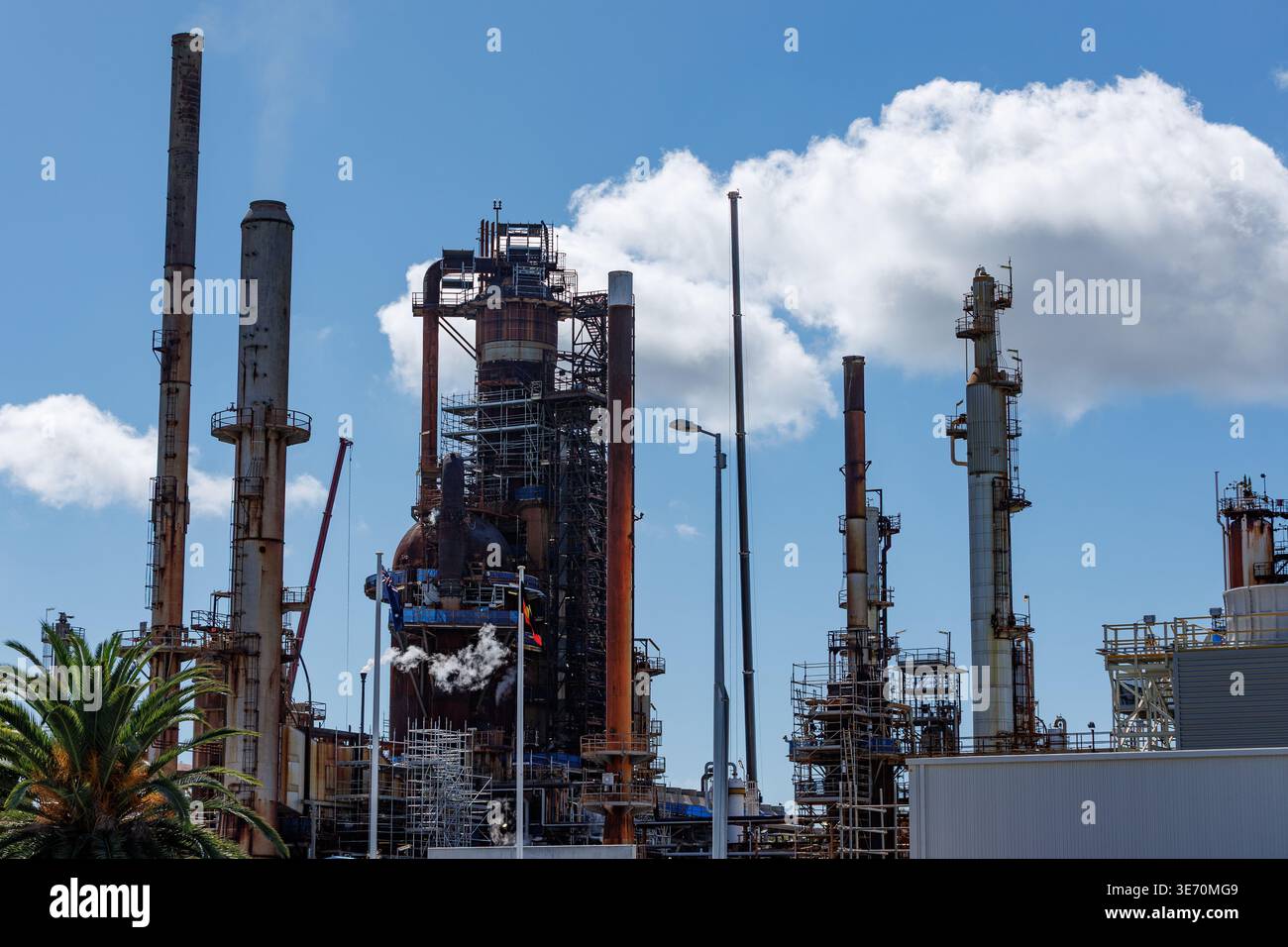 A general view is seen at the Ampol Lytton Refinery, in Brisbane ...
