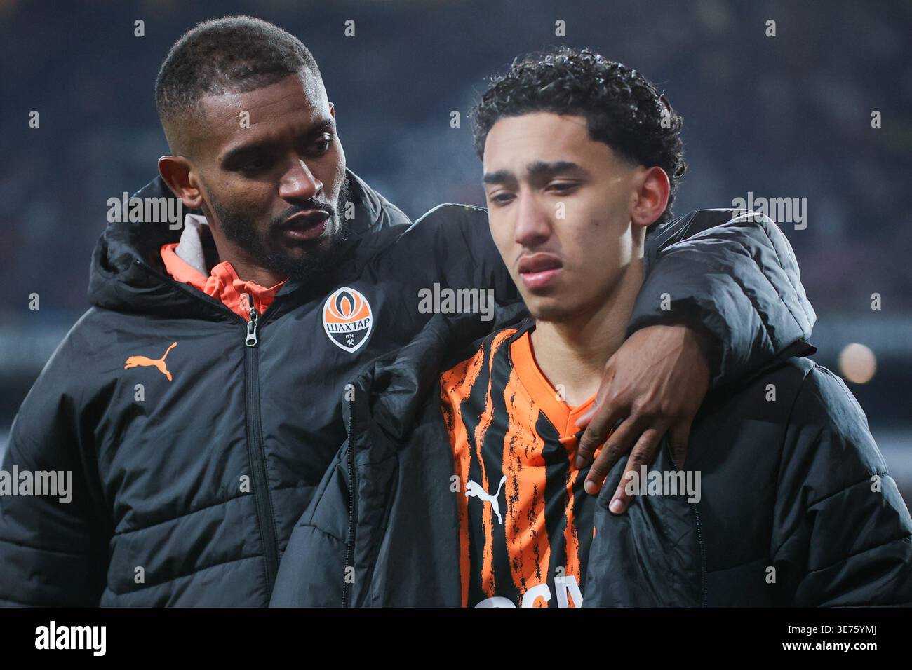 Marlon Santos, Isaque Silva seen during the UEFA Conference League ...
