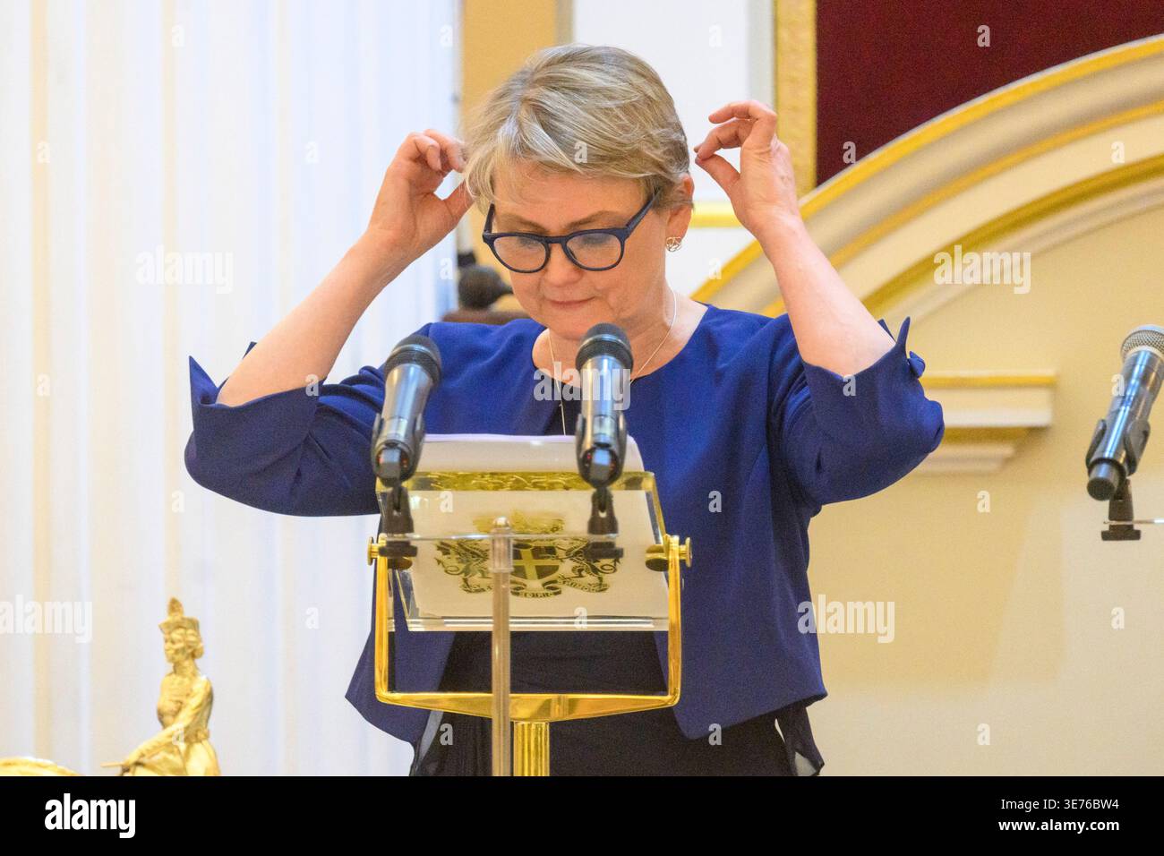 09/04/2026. London, UK The Rt Hon Yvette Cooper, The Secretary of State ...