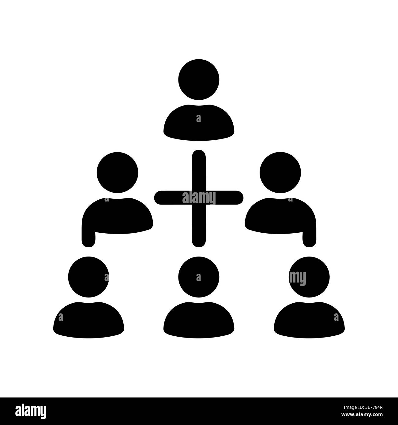 Organization chart icon representing company hierarchy structure ...