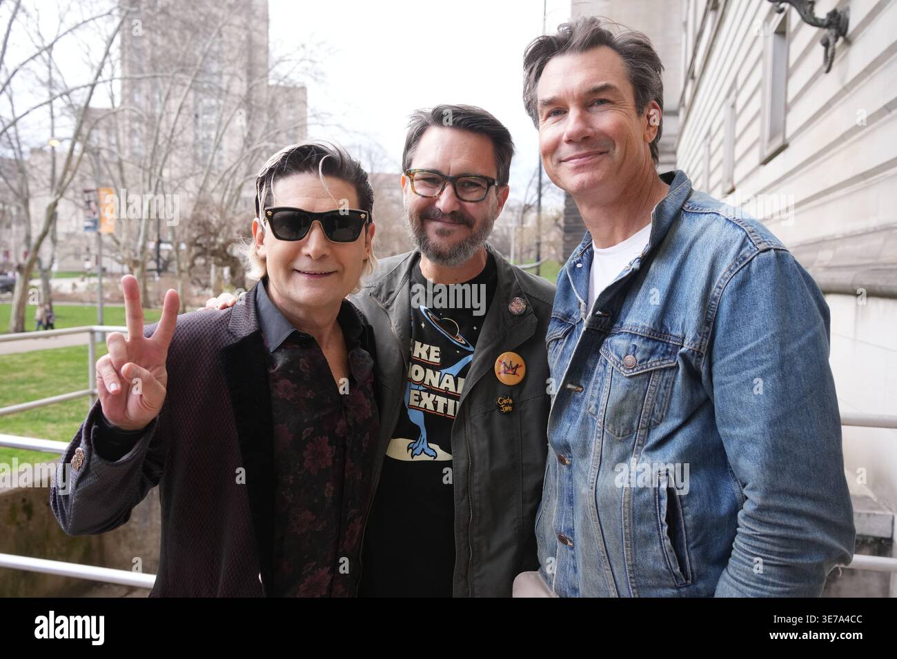 Corey Feldman, from left, Wil Wheaton, and Jerry O'Connell pose for a ...