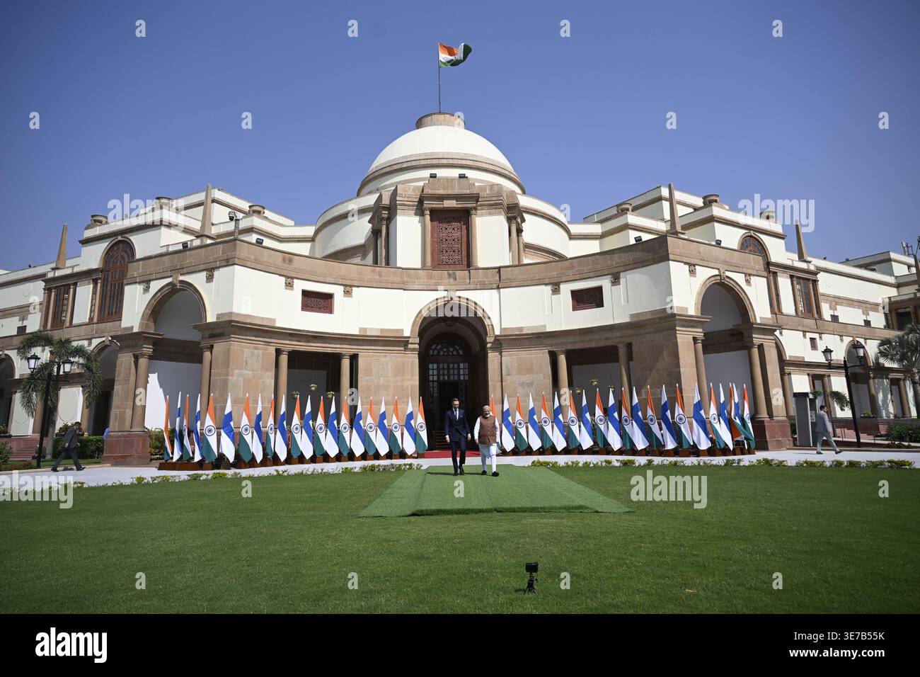 LKS 20260305 Prime Minister of India Narendra Modi (R) welcomes ...