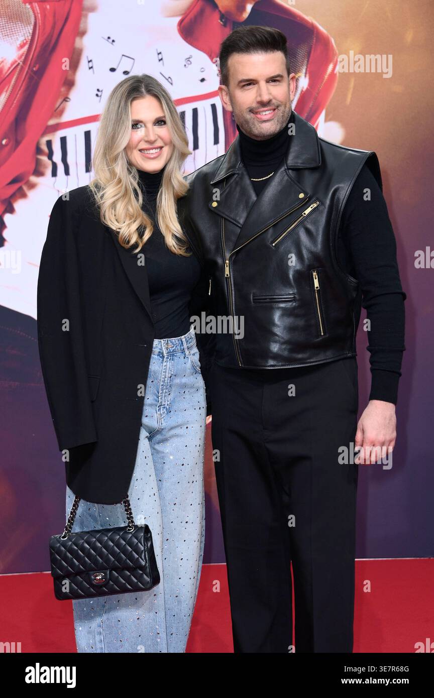 Jessie Noe Scheuermann and Jay Khan at the premiere of the feature film ...