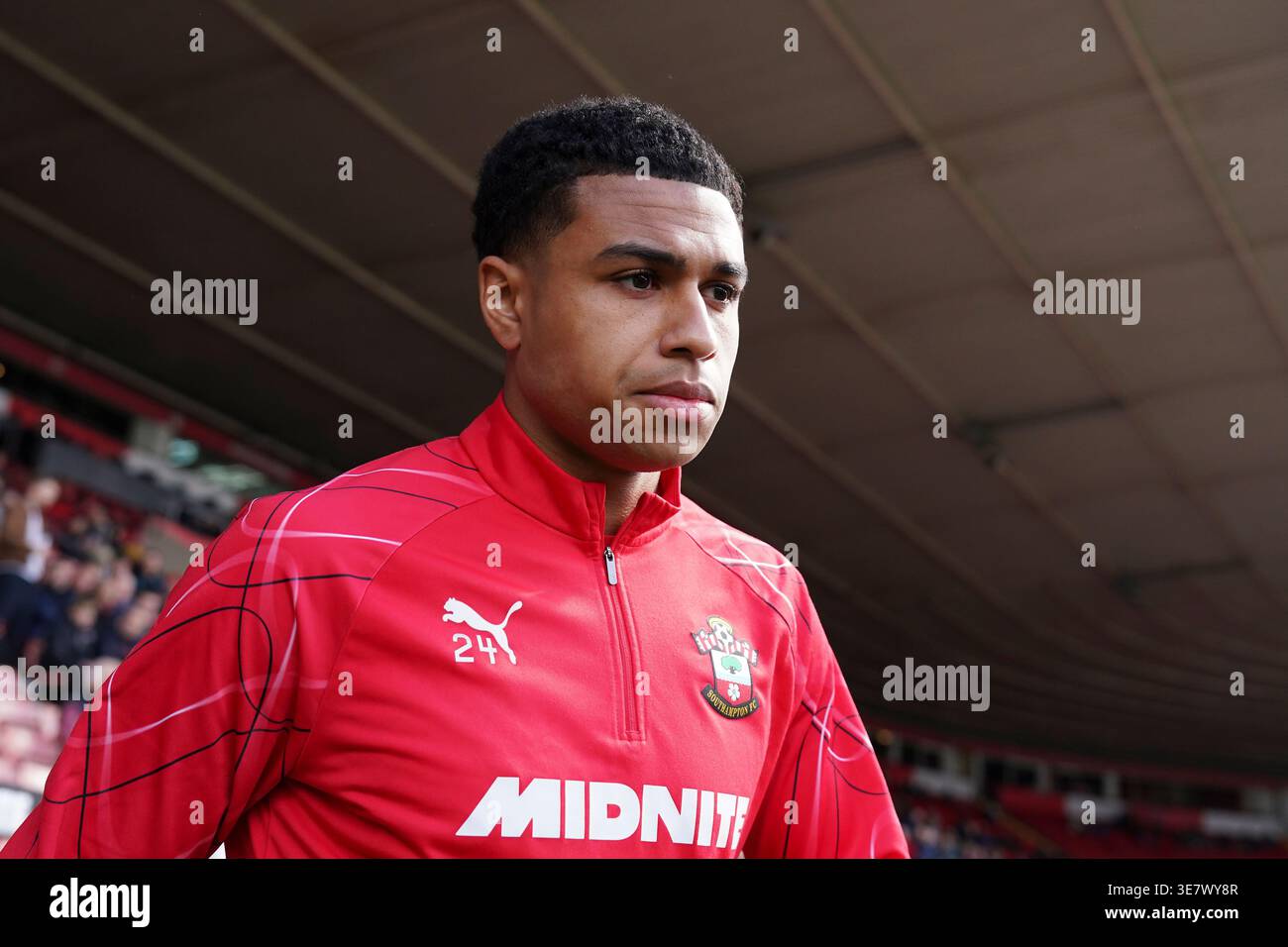 Southampton defender Shea Charles (24) during the Southampton v Derby ...