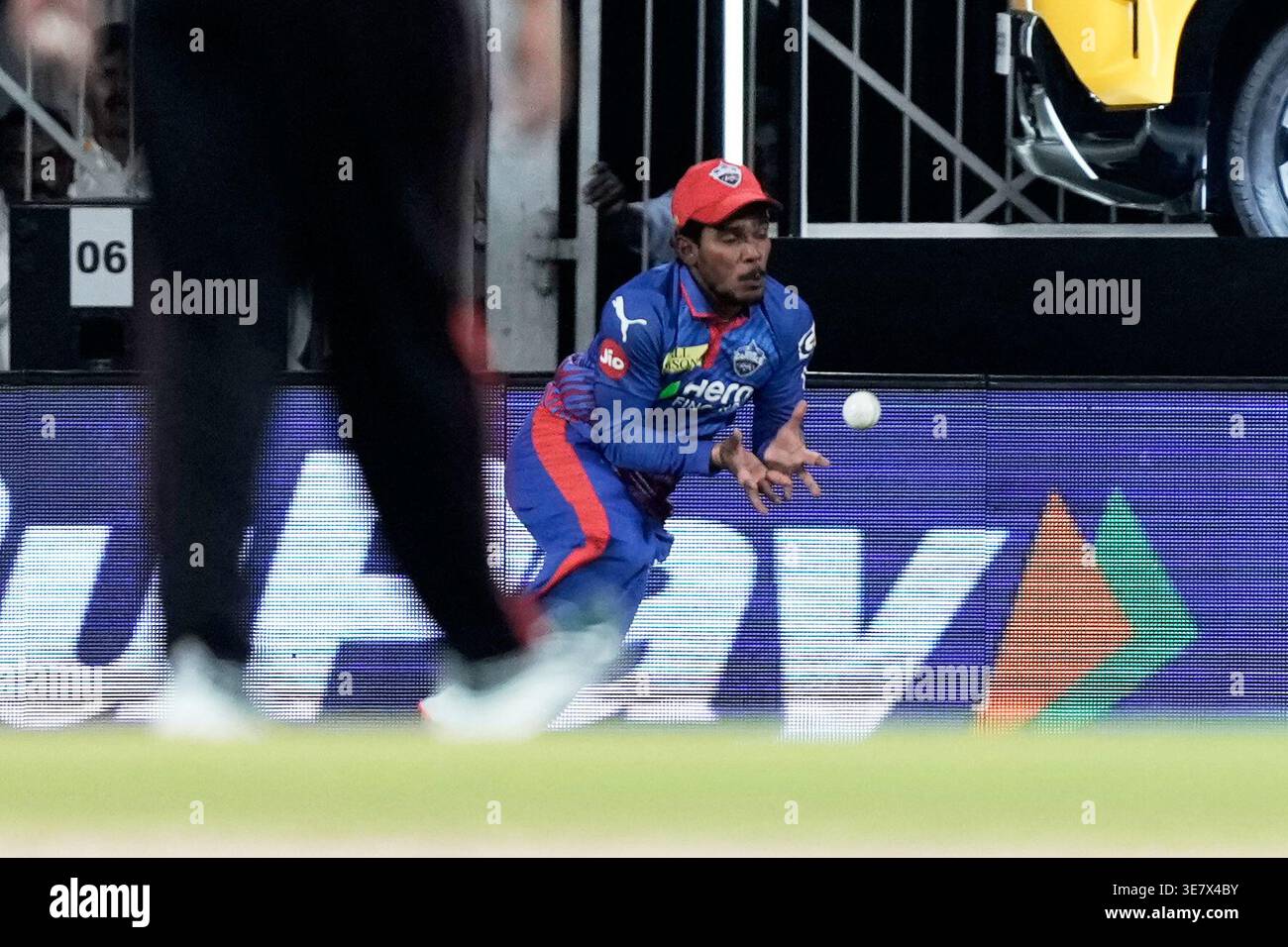 Delhi Capitals' Pathum Nissanka drops the catch of Chennai Super Kings ...