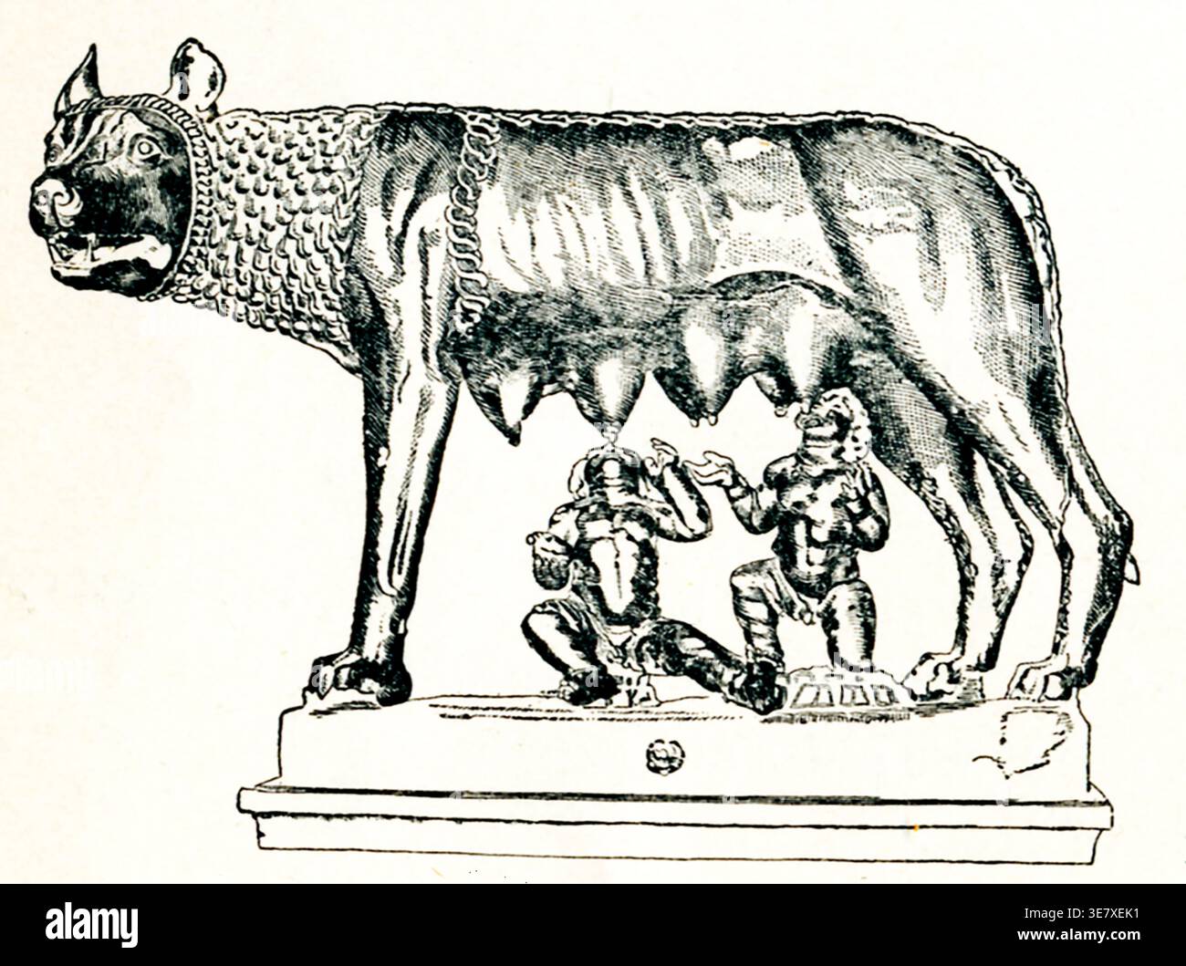 This illustration of a bronze wolf had been thought, for centuries, to ...