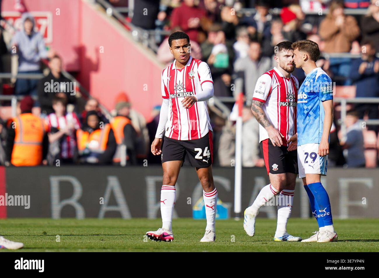 Southampton defender Shea Charles (24) after the Southampton v Derby ...
