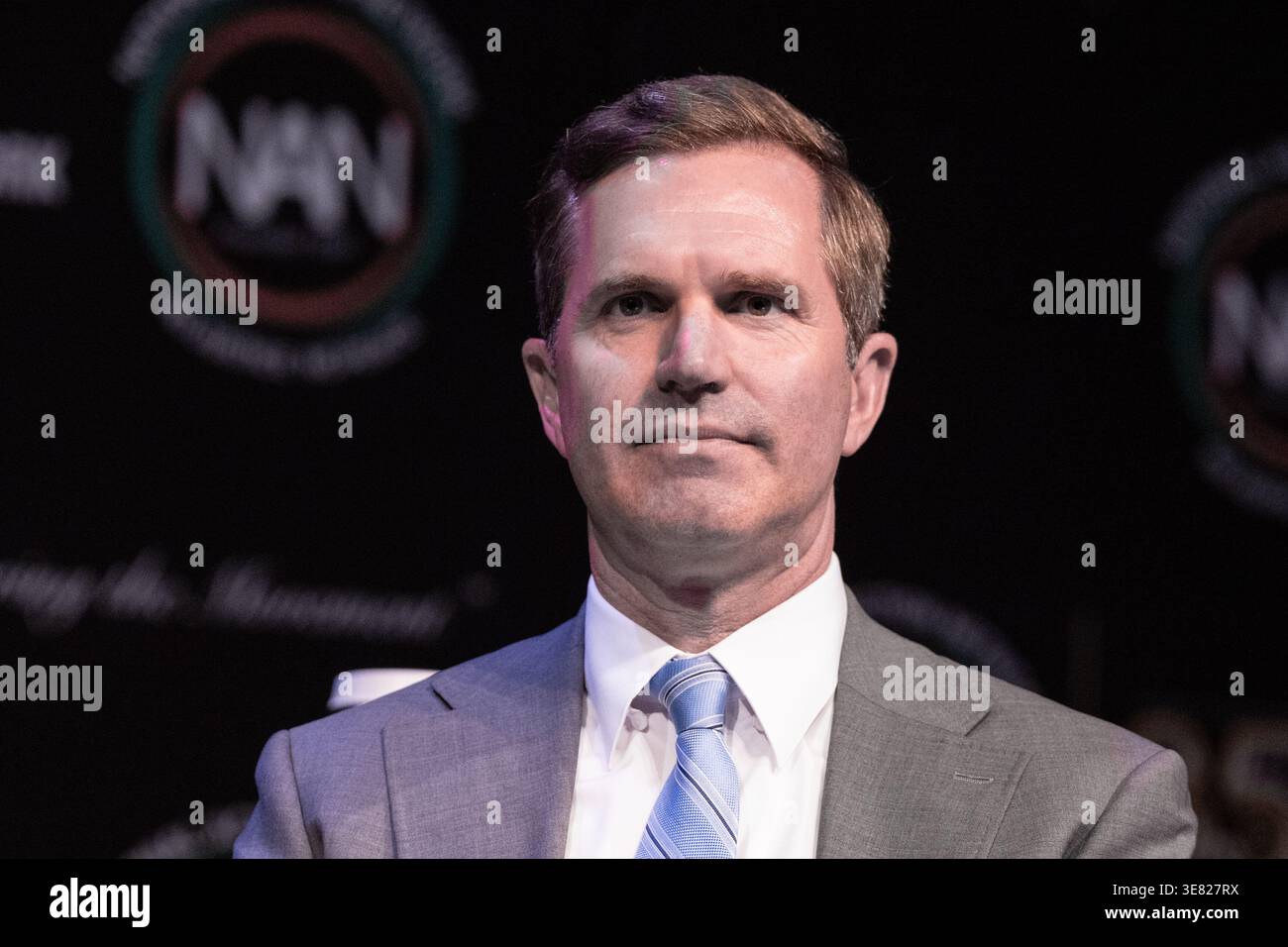 Governor of Kentucky Andy Beshear in conversation with Reverend Al ...