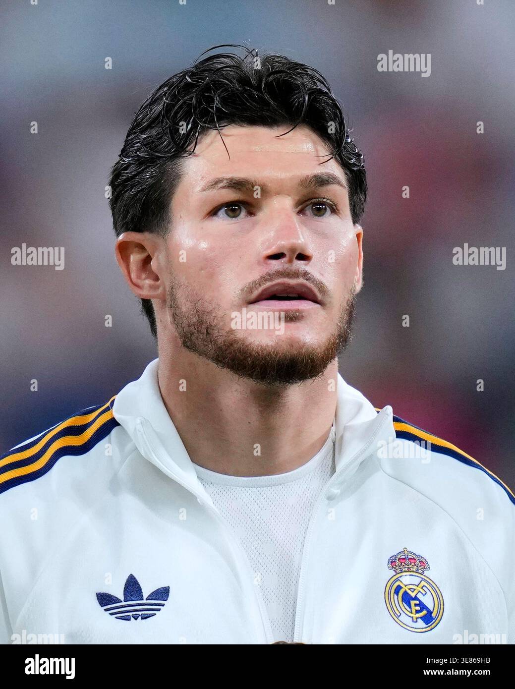 Fran Garcia of Real Madrid CF during the La Liga EA Sports match ...