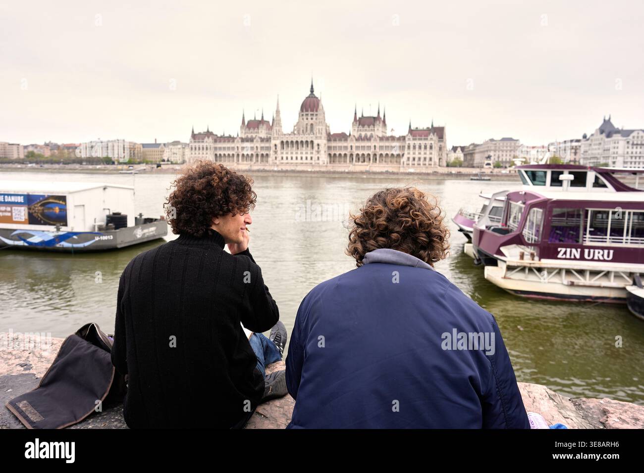 Hungarian students Kristof, left, 19 years-old, and Vincent, 20 years ...