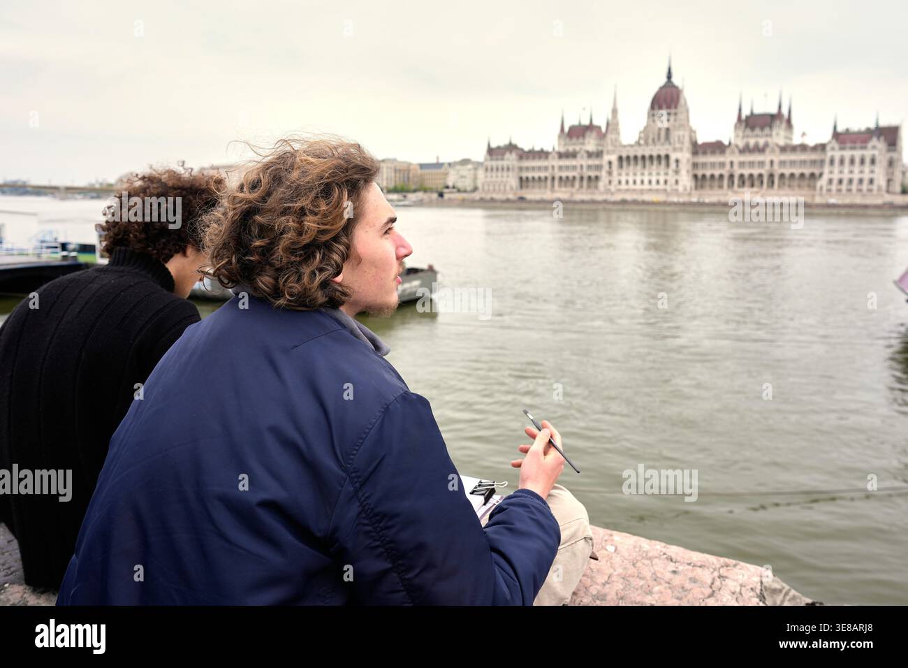 Hungarian students Kristof, left, 19 years-old, and Vincent, 20 years ...