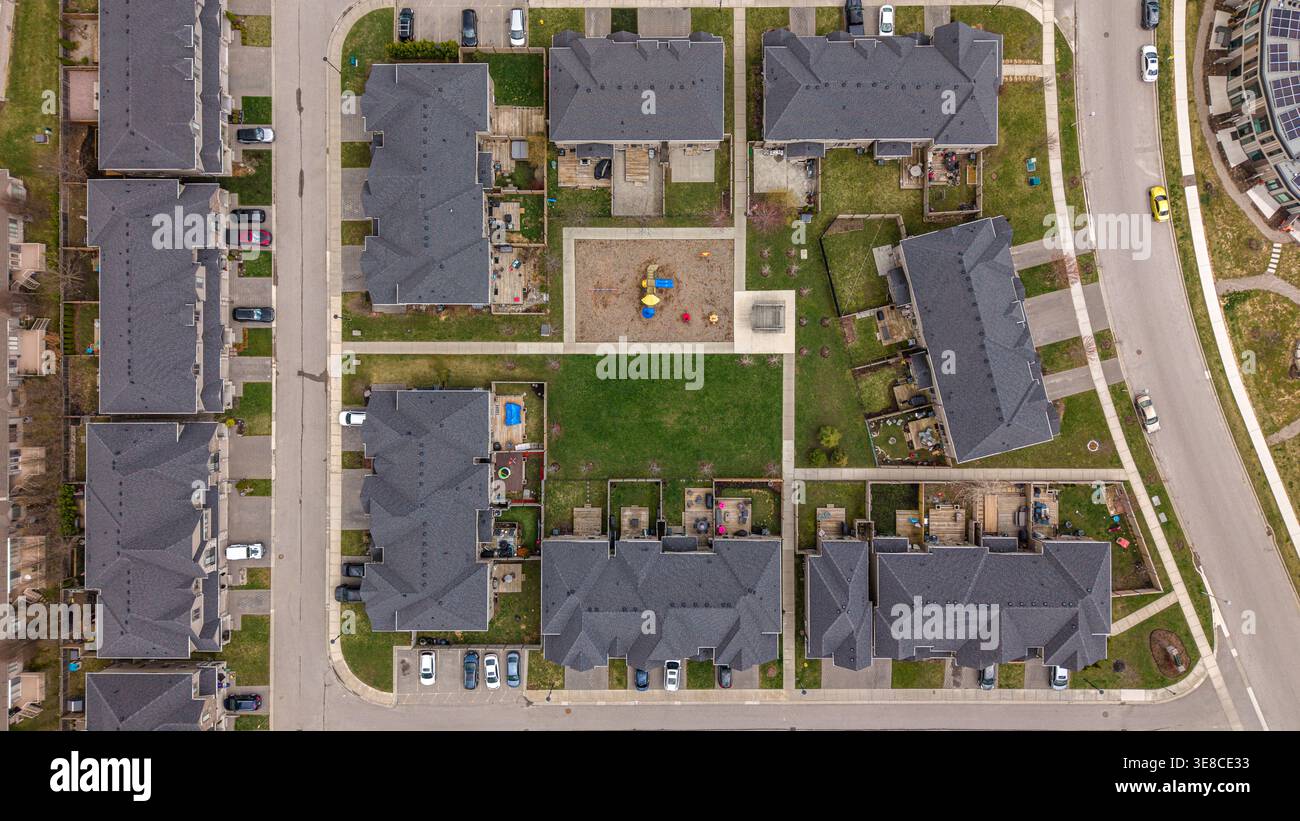 Suburban neighborhood from aerial hi-res stock photography and images ...